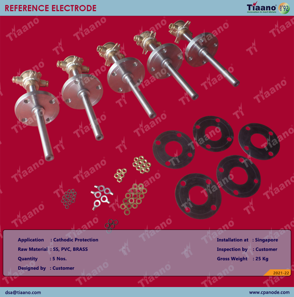 SUPPLY OF REFERENCE ELECTRODE AND CANTILEVER ANODE FOR CATHODIC PROTECTION