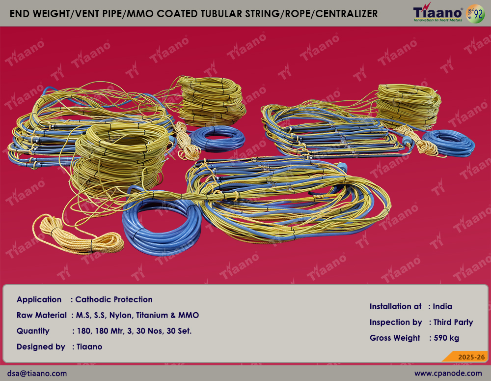 Tiaano Supplied MMO Coated Tubular String | Complete Package Dispatched ...